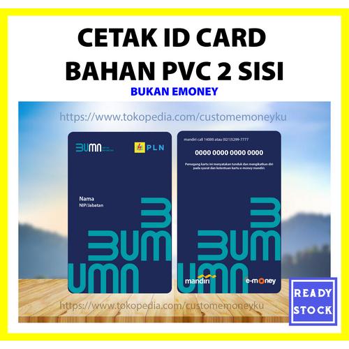 Jual EDISI CUSTOM ID CARD PLN TERBARU BUMN BAHAN PVC- CETAK 2 SISI ...