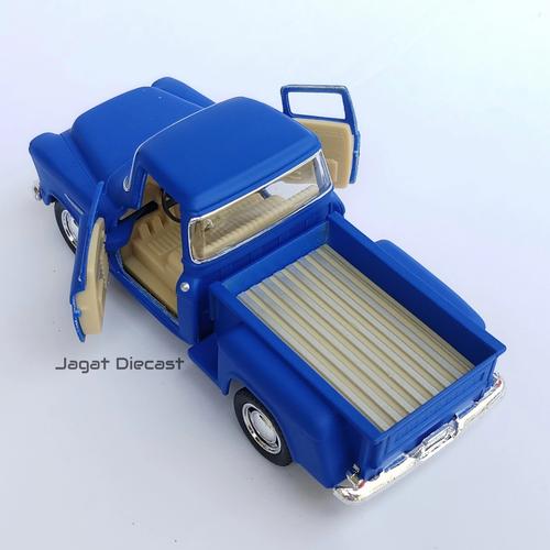Jual Kinsmart 1955 Chevy Stepside Pick Up Blue Doff Skala 38 - Kota ...
