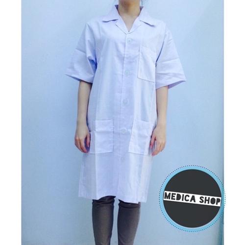 Jual Baju Lab / Jas Lab (Laboratorium) Lengan Pendek - Jakarta Barat ...