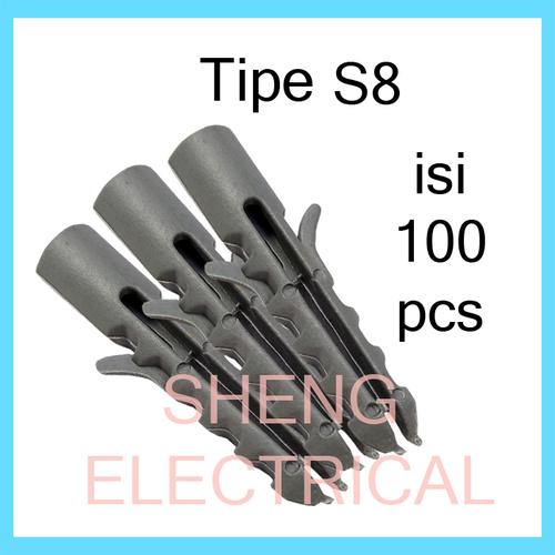 Jual Baut Dinding S8 Penguat Sekrup Penahan Skrup Mur Baut Tanam Tembok ...
