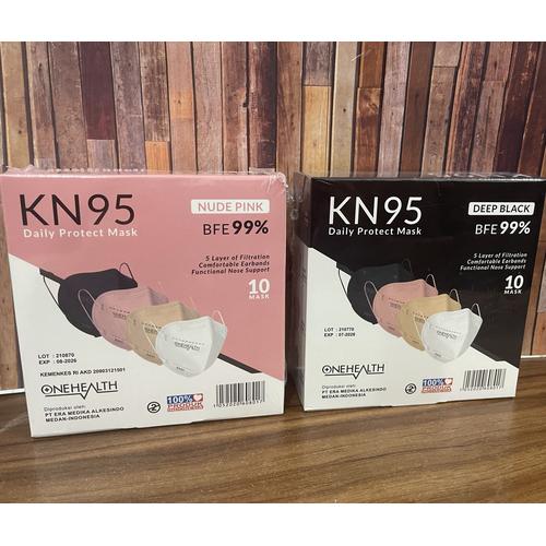 Jual masker kn95 one health 5ply medis isi 10 pcs kemenkes akd - Nude ...