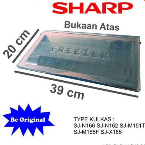 Jual Tutup frezer kulkas Sharp 1 pintu asli original bukaan ke atas ...