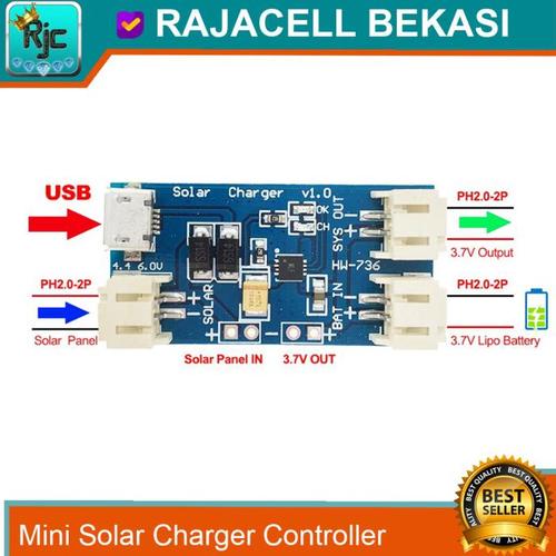 Jual Mini Solar Charge Controller for Baterai Lipo Lithium 18650 ...