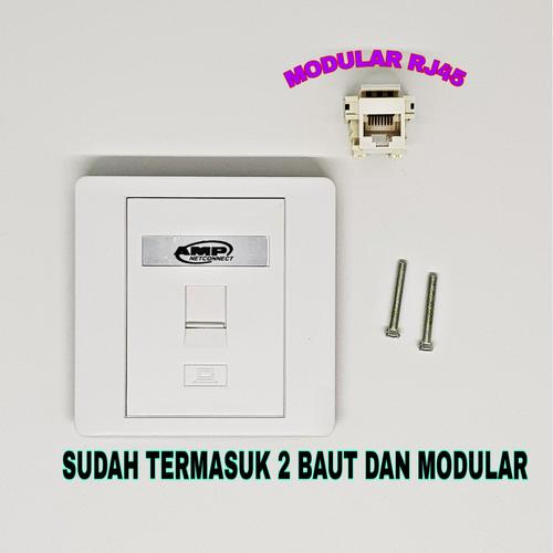 Jual FACEPLATE RJ45 / FACE PLATE RJ 45 / SOCKET LAN / MODULAR - Kota ...