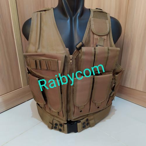 Jual Rompi Vest Army Multi-pocket SWAT Hunting Camping hiking full body ...