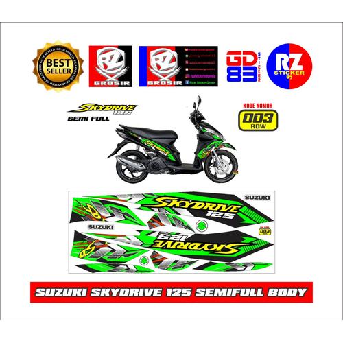 Jual COD Striping sticker Decal Suzuki Skydrive Semifullbody Variasi RZ ...