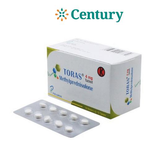 Jual TORAS 4 MG 1 STRIP ISI 10 TABLET/METHYL PREDNISOLON/ANTI INFLAMASI ...