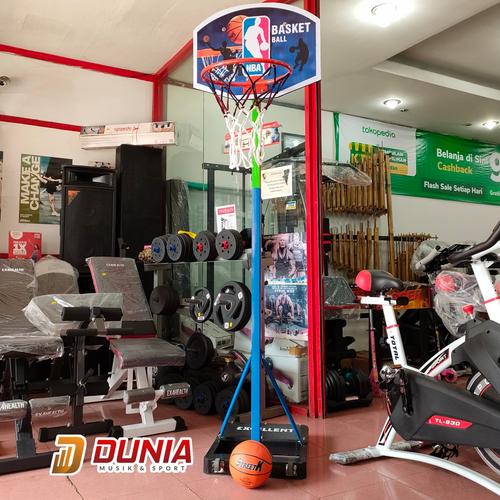 Jual Set Ring dan Tiang Bola Basket / Ring Basjet Portable Dewasa/Anak ...