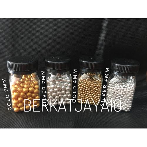 Jual Sprinkle Mutiara Silver Gold Pearl Hiasan Kue Trimit Dekorasi ...