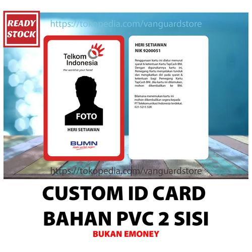 Jual CUSTOM SPECIAL KARTU DESIGN ID CARD TELKOM BAHAN PVC - 2 SISI ...