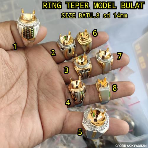 Jual RING TEPER MINI BENTUK BULAT KOMBINASI GOLD - Kab. Pacitan ...