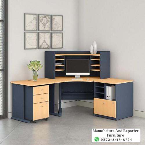 Jual meja kantor minimalis hpl / meja kerja minimalis / meja direktur ...