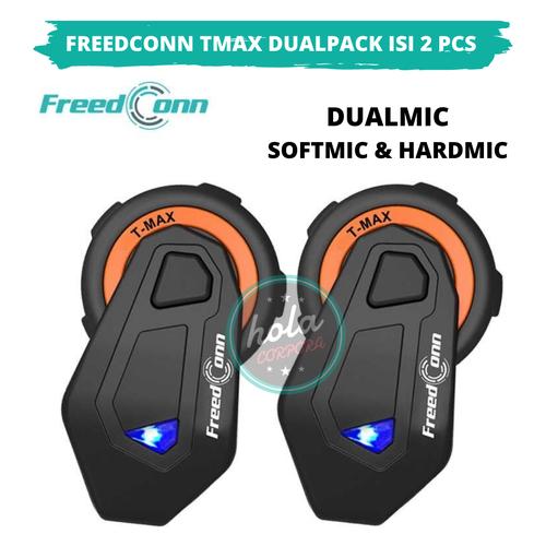 Jual INTERCOM TMAX BLUETOOTH HELM FREEDCONN TMAX DUAL 2 PCS T-MAX ...