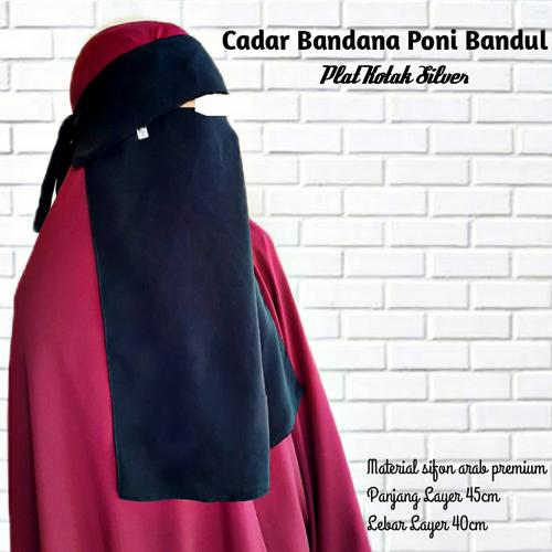 Jual Cadar Poni ori Mafaza| NIQAB BANDANA PONI BANDUL Niqob Flap Plat ...