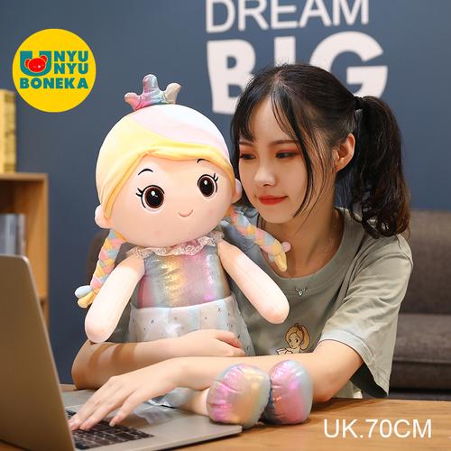Jual Boneka Import cewek girl pelangi cute big metoo pretty angela ...
