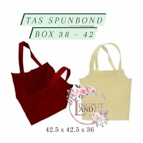 Jual (Premium)Tas Spunbond Box Kue 40x40- Goodie Bag Box - Tas Box Nasi - Jakarta Barat ...