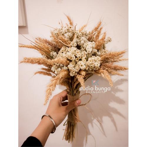 Jual bucket edelweis / bucket bunga / bucket rustic / hand bucket ...