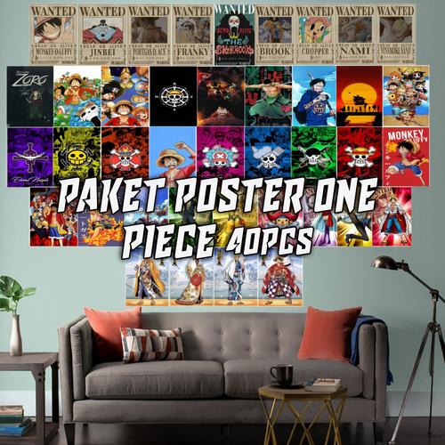 Jual poster one piece wanted / poster one piece / poster one piece 40 ...