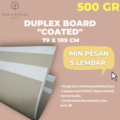 Jual kertas karton duplex COATED 500gr (79 CM x 109 CM) - Kota Bandung ...