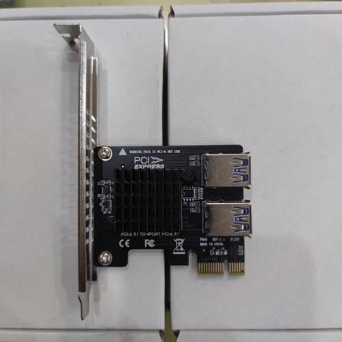 Jual PCI-E Splitter Expansion Card Riser to 4 USB 3.0 PCI-E for BTC ...