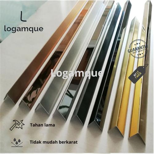 Jual List Siku Stainless 30 x 30 x 0,8 mm x 3050 mm - Black MR - Kota ...