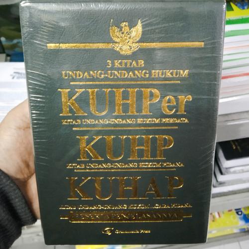 Jual 3 Kitab Undang Undang Hukum KUHper KUHP Dan KUHAP Beserta ...