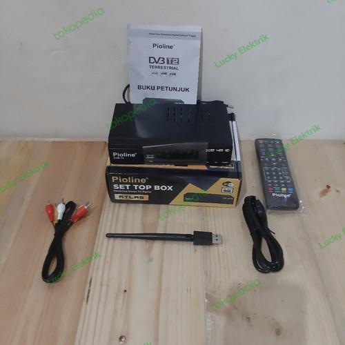 Jual SET TOP BOX PIOLINE DVB T2 YOUTUBE PLUS HDMI DONGLE HDMI WIFI ...