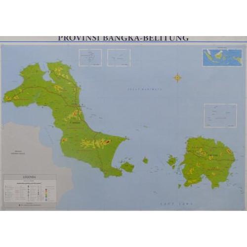 Jual Peta Provinsi Kepulauan Bangka Belitung (Lipat) - Jakarta Utara ...