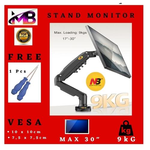 Jual New NB F80 Desktop Gas Spring 17-30" LCD LED Monitor Holder Mount ...