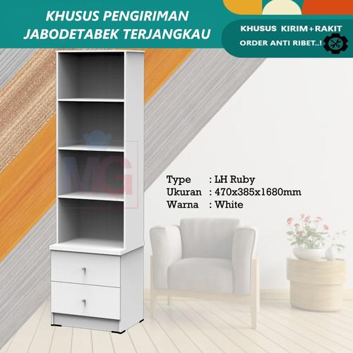 Jual Rak Buku | Rak File | Rak Pajangan Minimalis LH RUBY - Kota ...