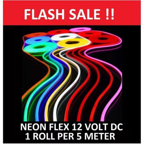 Jual Lampu LED Neon Flex LED Strip Flexible 5 Meter DC 12V IP65 ...