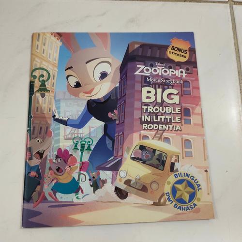 Jual Disney Zootopia movie Storybook Big Trouble in little Rodentia ...