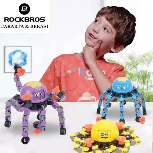 Jual Wacky Track Octopus Rantai Gurita Tracks Fidget Toys Spinner New ...