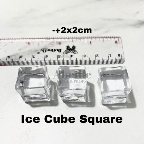 Jual ES BATU PALSU 2 CM KOTAK ARTIFICIAL ICE CUBE PROPERTI FOTO ...
