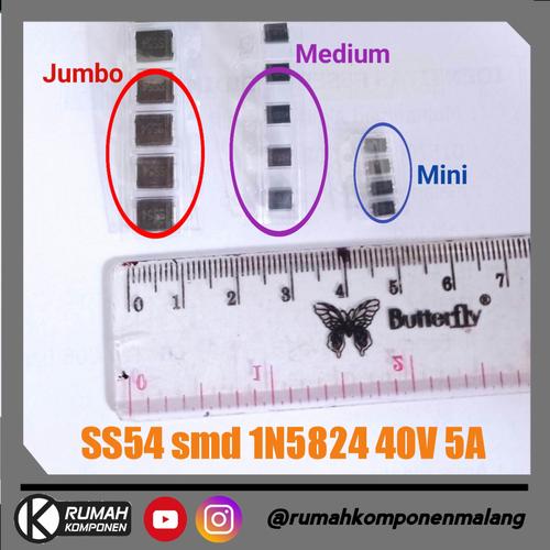 Jual Diode schottky smd SS54 1n5824 kemasan Do-214ac 5A 40V mini - Kota ...
