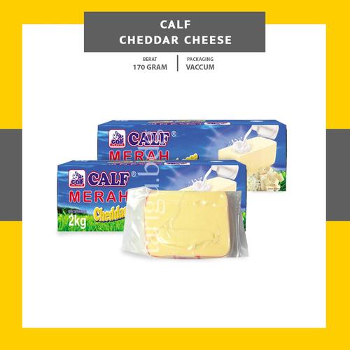 Jual KEJU CALF MERAH 170GR - CHEDDAR CHEESE - CHEDAR OLAHAN - BLOK ...