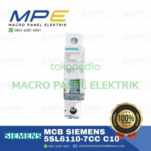 Jual MCB SIEMENS 5SL6110-7CC C10 1P 6kA / MCB SIEMENS 1P 10A 6kA ...