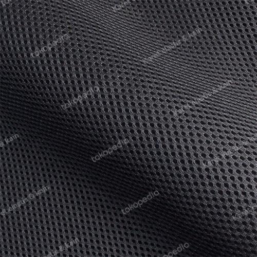 Jual jala mesh double/kain jala double mesh/jala mesh sandwich hitam ...