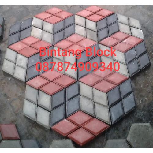 Jual Paving Block 3D - 6 - Kota Bekasi - Bintang Block | Tokopedia