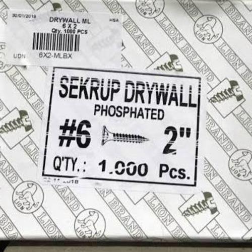Jual scrup gypsum # 6x2 / Drywall 5cm sekrup 1000 pcs - Kab. Tangerang ...