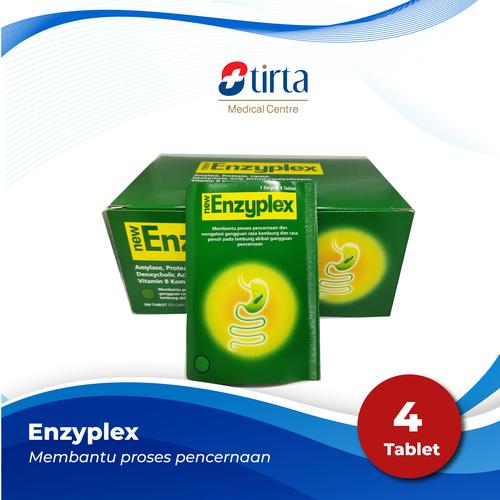 Jual New Enzyplex 4 Tablet - mengatasi gangguan rasa kembung dan rasa ...