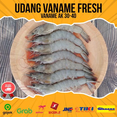 Jual PROMO Udang Vaname Segar / Vannamei Fresh AK 40 / Udang Vaname ...