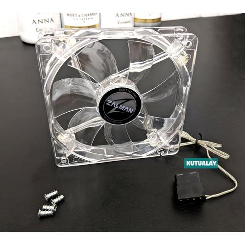 Jual Fan Casing PC Zalman Molex Kipas Komputer CPU 120mm 12cm LED Blue ...