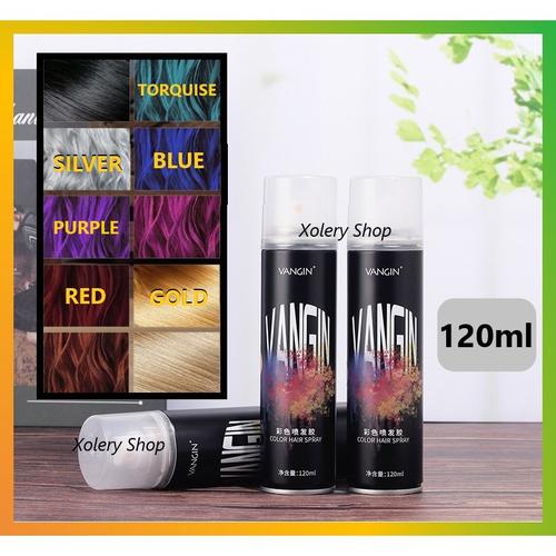 Jual Vangin Colour Hair Spray Temporary Cat Rambut Semprot Sementara ...