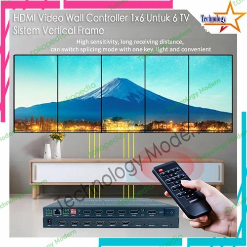 Jual 4K HDMI Vertical Video Wall Controller 1x6 1x5 1x4 Support TV ...