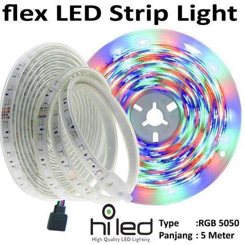Jual LED Strip Selang RGB 5050 12v 5M HILED / Belum Termasuk Modul ...