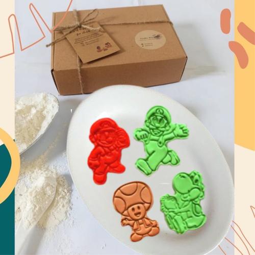 Jual Diy cookies kit Mario bros | hampers godiebag ultah | menghias ...