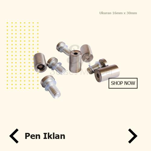 Jual PEN IKLAN 16 MM X 25 MM / BAUT KACA AKRILIK / ADVERTISING SIGN ...