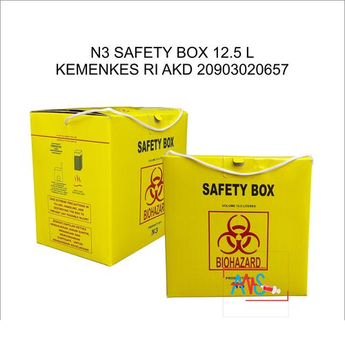 Jual Safety Box Bio Hazard Kapasitas 12,5 Liter Kotak Limbah Medis ...