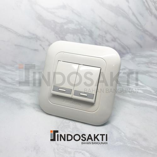Jual Saklar Listrik Single / Double Wide Series Panasonic Putih ...